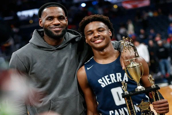 Americas - LeBron James and Son Bronny Make NBA History as First Father-Son Duo | Nigerian ...
